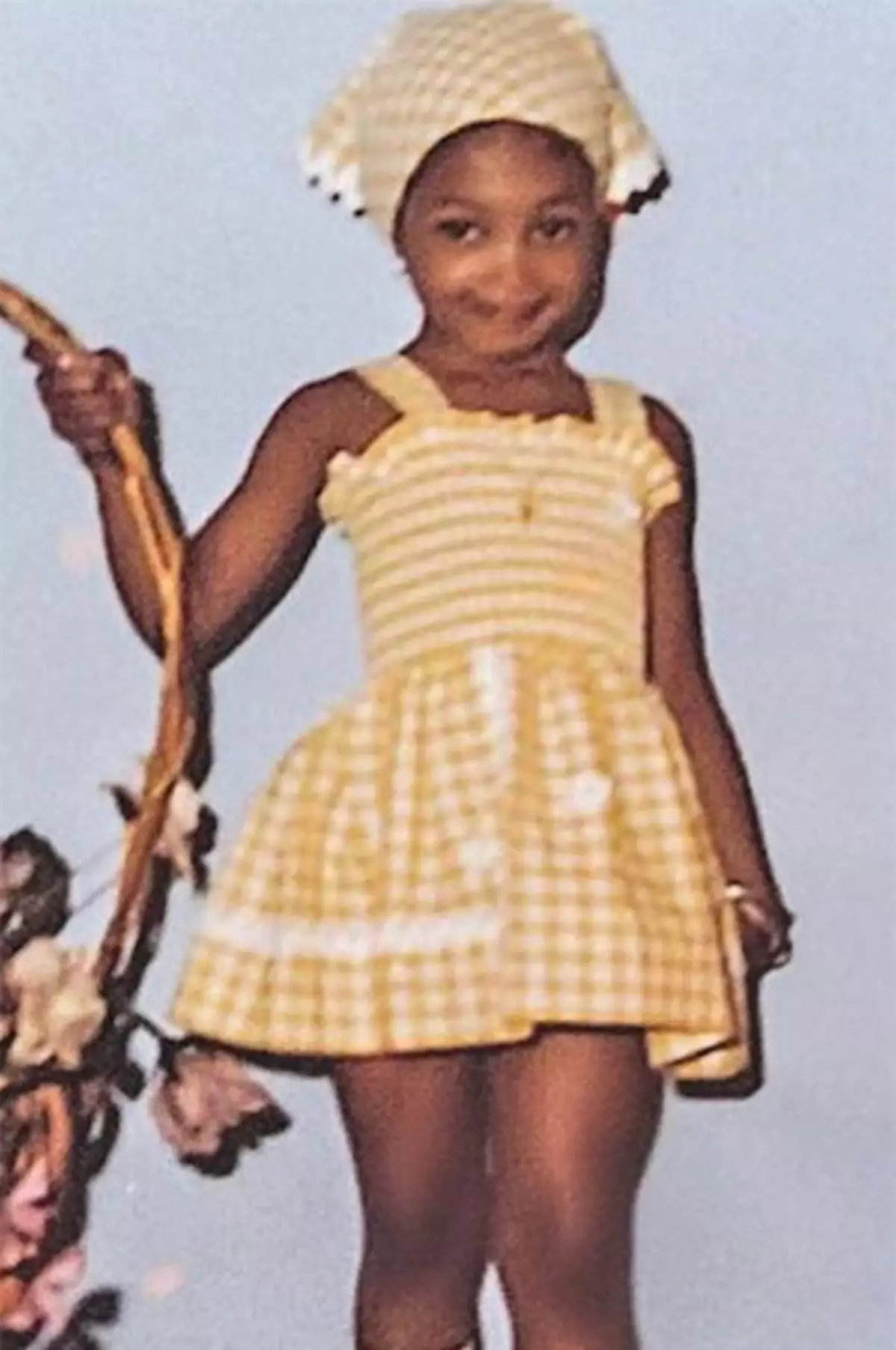 Naomi Campbell vo veku troch rokov