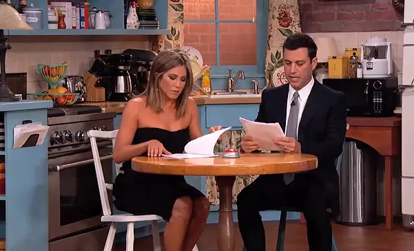 Jennifer Aniston ug Jimmy Kimmel