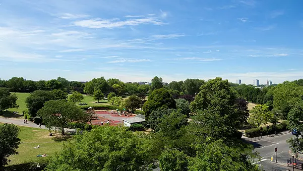 Blick aus dem Fenster