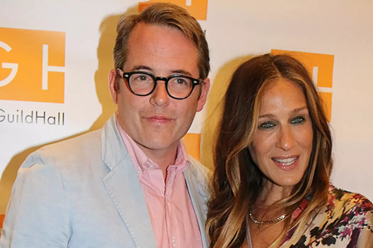 I motsats till rykten: Sarah Jessica Parker och Matthew Broderick på premiären av leken