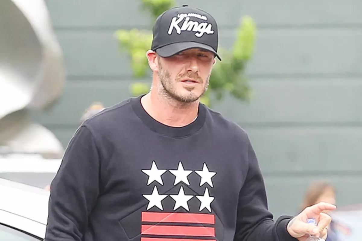 David Beckham a crié sur les paparazzi pour la persécution de sa voiture