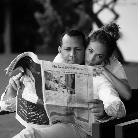 Alex Rodriguez and Jennifer Lopez