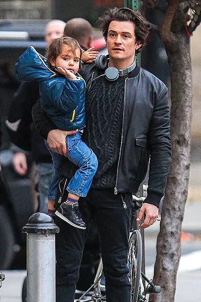 Orlando Bloom met Son Flynn