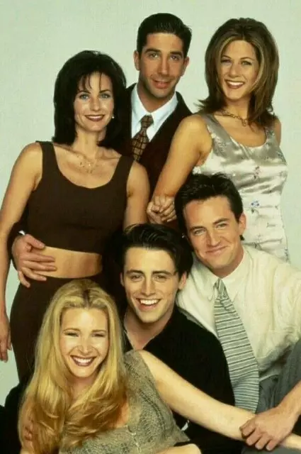 Jennifer Aniston，Matthew Perry，Lisa Kudour，Matt Leblan，Courtney Cox和David Schvimmer