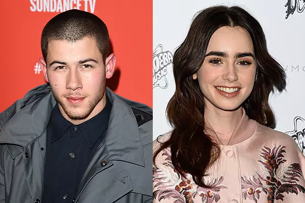 Meáin: Bhris Nick Jonas suas le Kate Hudson agus buaileann sé le Lily Collins