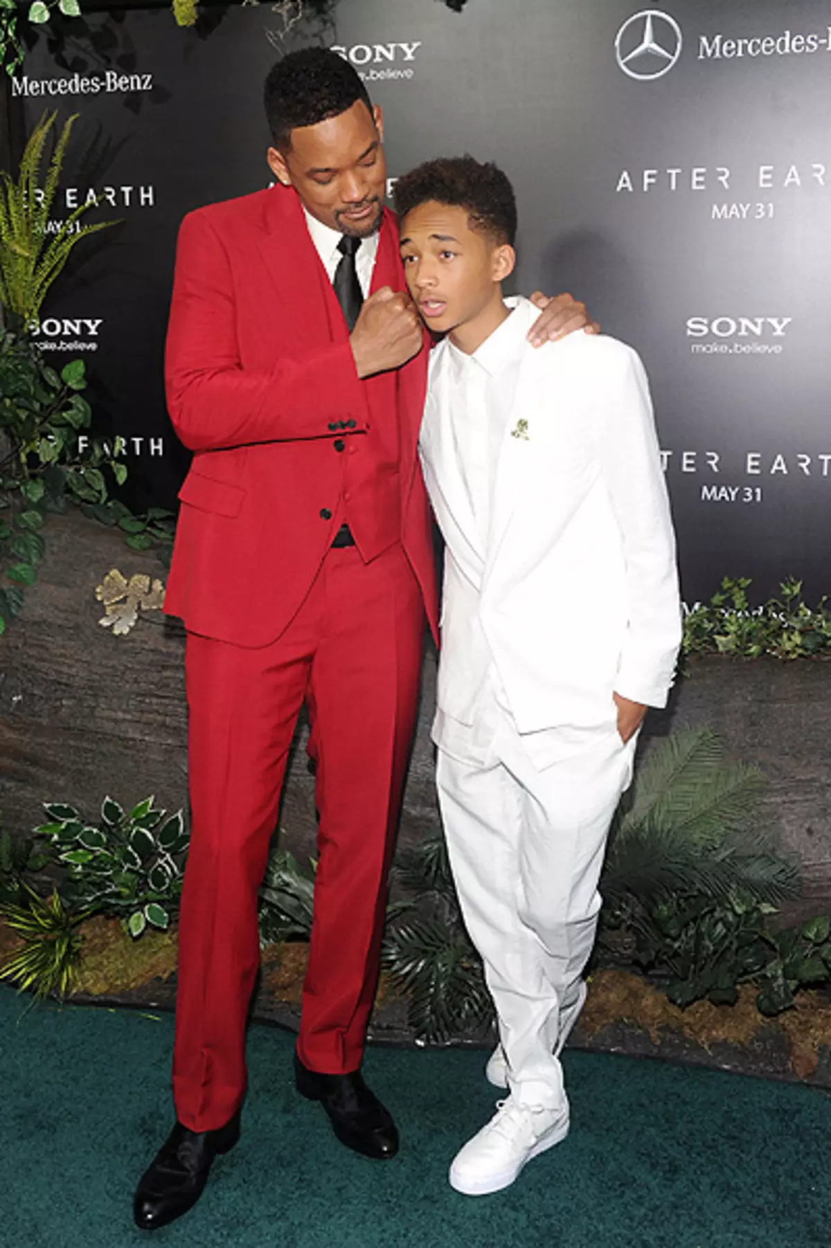 Will Smith na Jaden Smith muri Premiere Nyuma yigihe cyacu muri New York