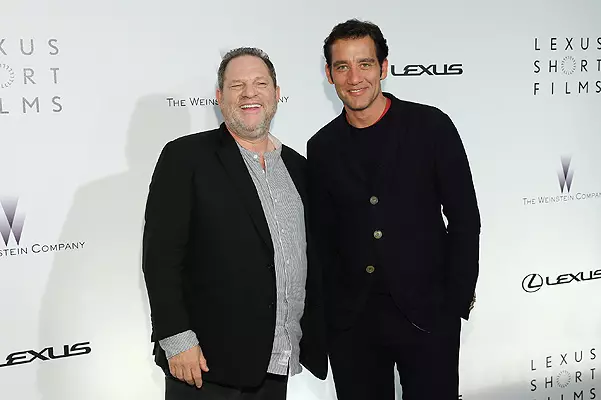 Harvey weinstein ati Clice Owen ti o jẹ awọn fiimu kukuru kukuru ni cannes