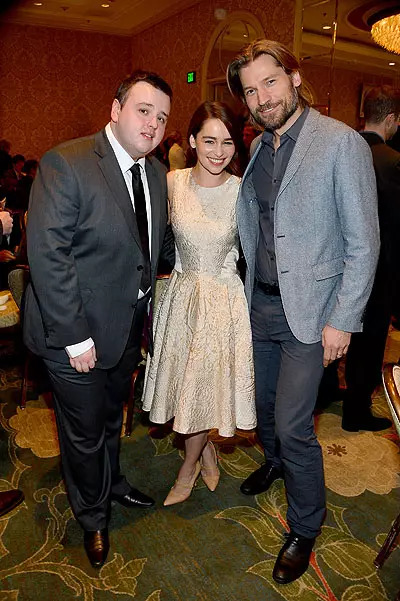 John Bradley, Emilia Clark og Nikolai Koster Valdau Afa Awards