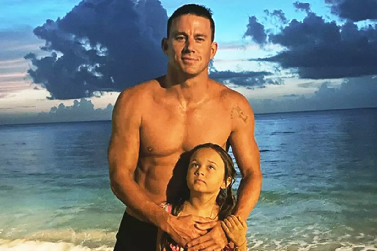 Channing Tatum nerbitake foto langka karo putri umur wolung taun: "Sampeyan iki jagad lan atiku"