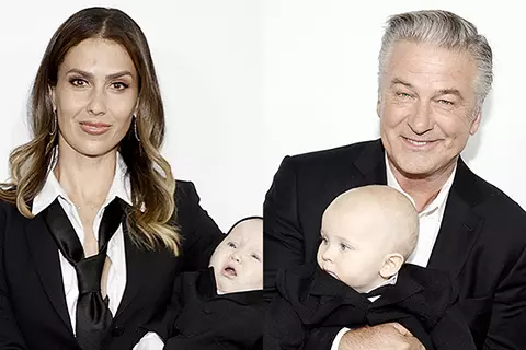 Alec dan Hilaria Baldwin dengan enam kanak-kanak melawat kartun perdana "Boss-Molochaosos 2"