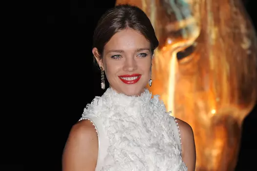 Natalia Vodyanova e Christian Lobuten á noite da Fundación Raisa Gorbacheva