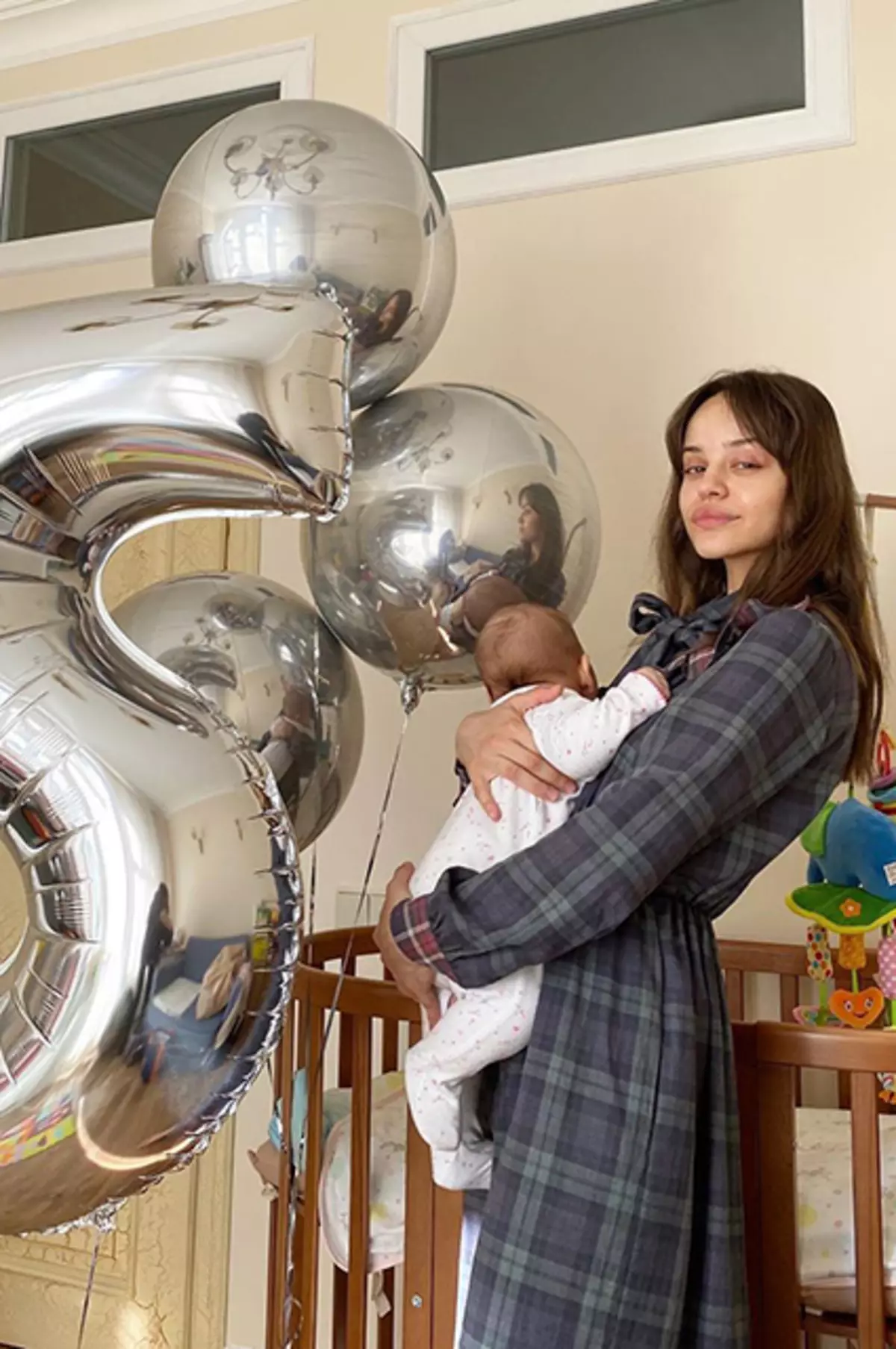 Suzanne com a filha de Evangelina-Sofia