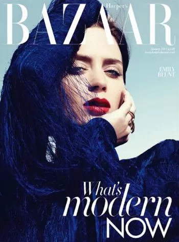 Sieviete, kleitas un kalni: Emily Blunt Harper's Bazaar 334804_6