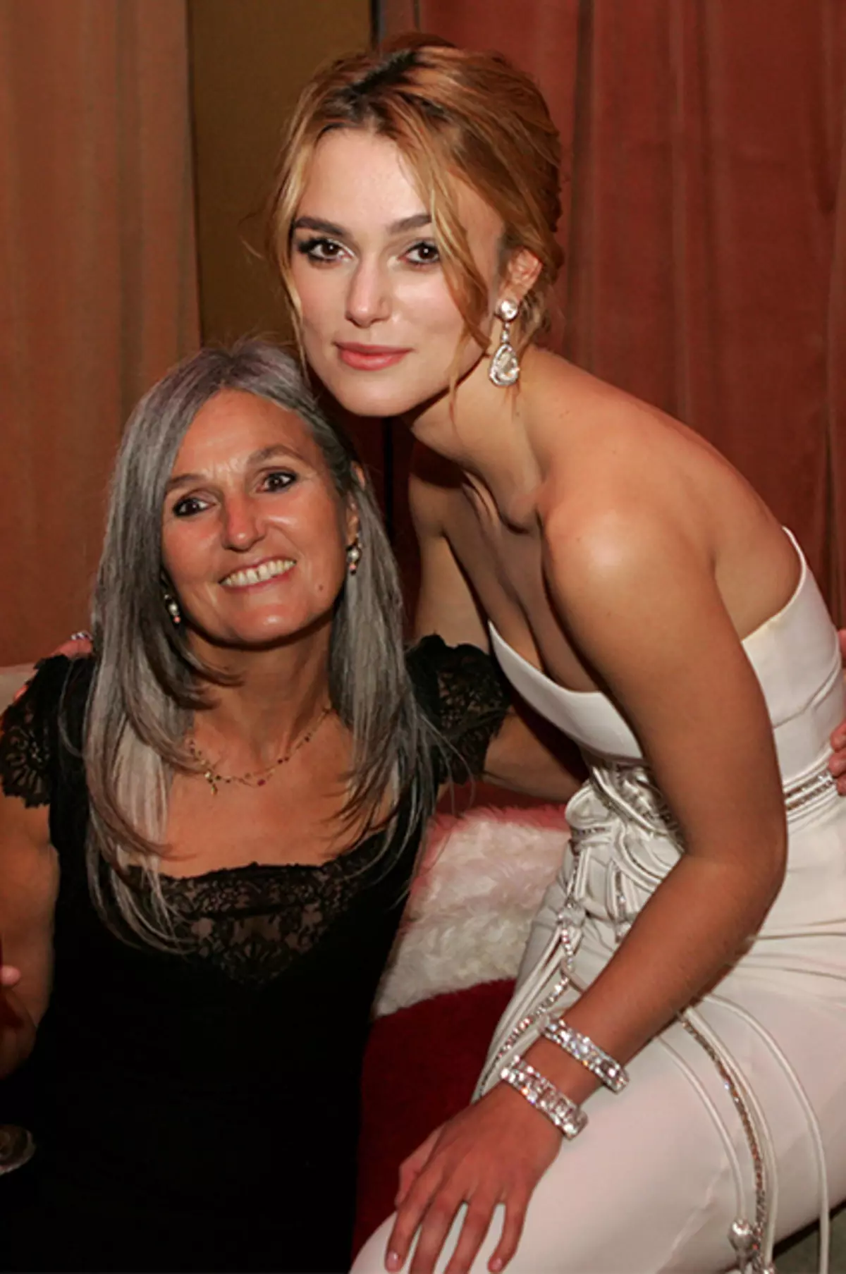 Keira Knightley con la madre