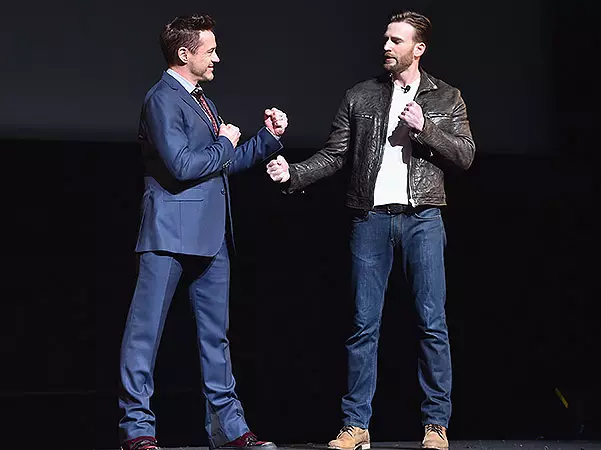 Robert Downey Jr. και ο Chris Evans