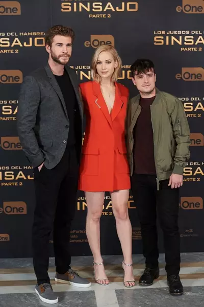 Liam Hemsworth, Jennifer Lawrence a Josh Hutcherson