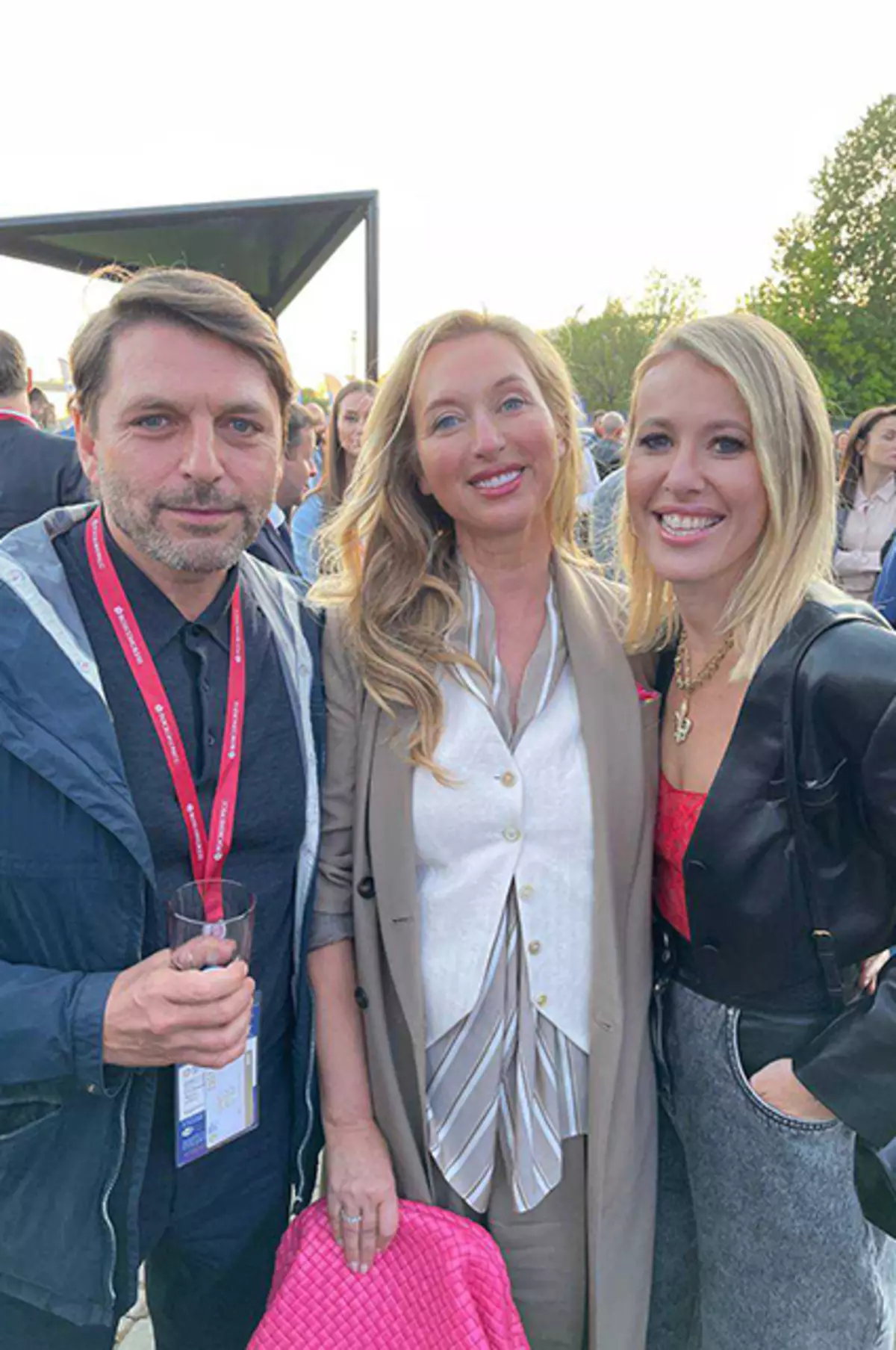 Nikolai Uskov, Ulyana Zeitlin e Ksenia Sobchak