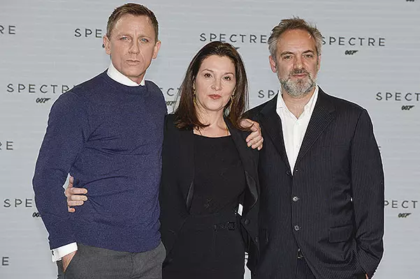 Daniel Craig, Barbara Broccoli and Sam Mehdes