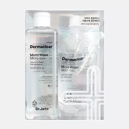 BICID VANN FOR RENGJØRING OG HUD TONING DERMACLEAR MICRO WATER + Refil, Dr.jart