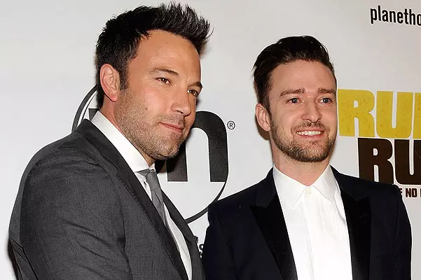 Justin Timberlake og Ben Affleck på Premiere