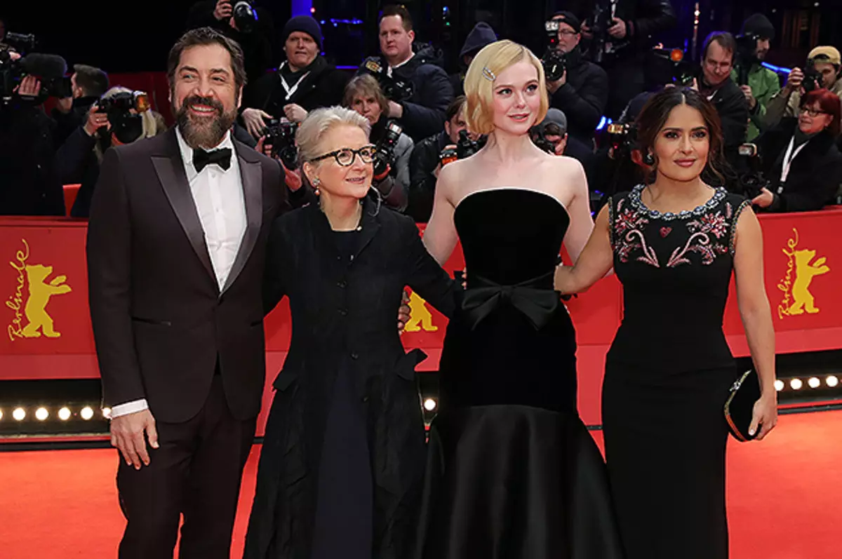 El Fanning, Salma Hayek, Javier Bardem by de premjêre fan 'e film