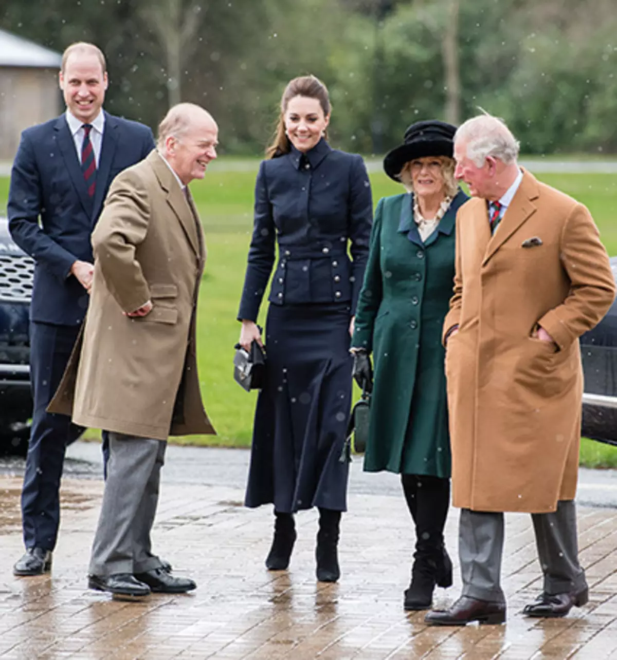 Tywysog William, Kate Middleton, Duchess Cernyw Camilla a'r Tywysog Charles