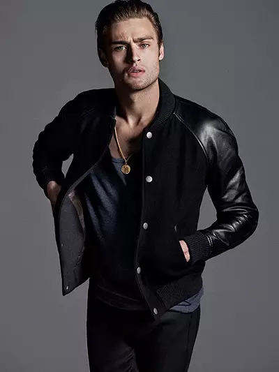 Douglas Booth a Magazine Flaunt magazin forgatásában