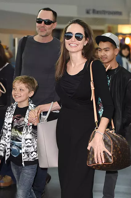 Angelina Jolie met kinderen