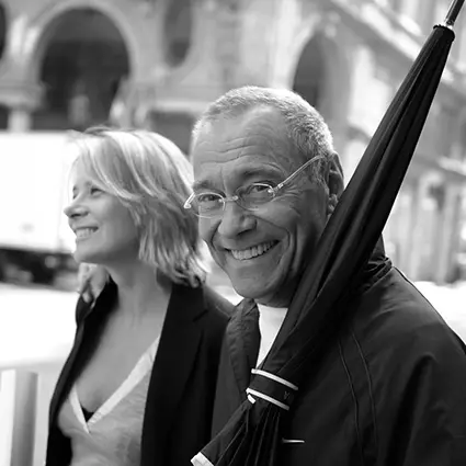 Andrei Konchalovsky and Julia Vysotskaya