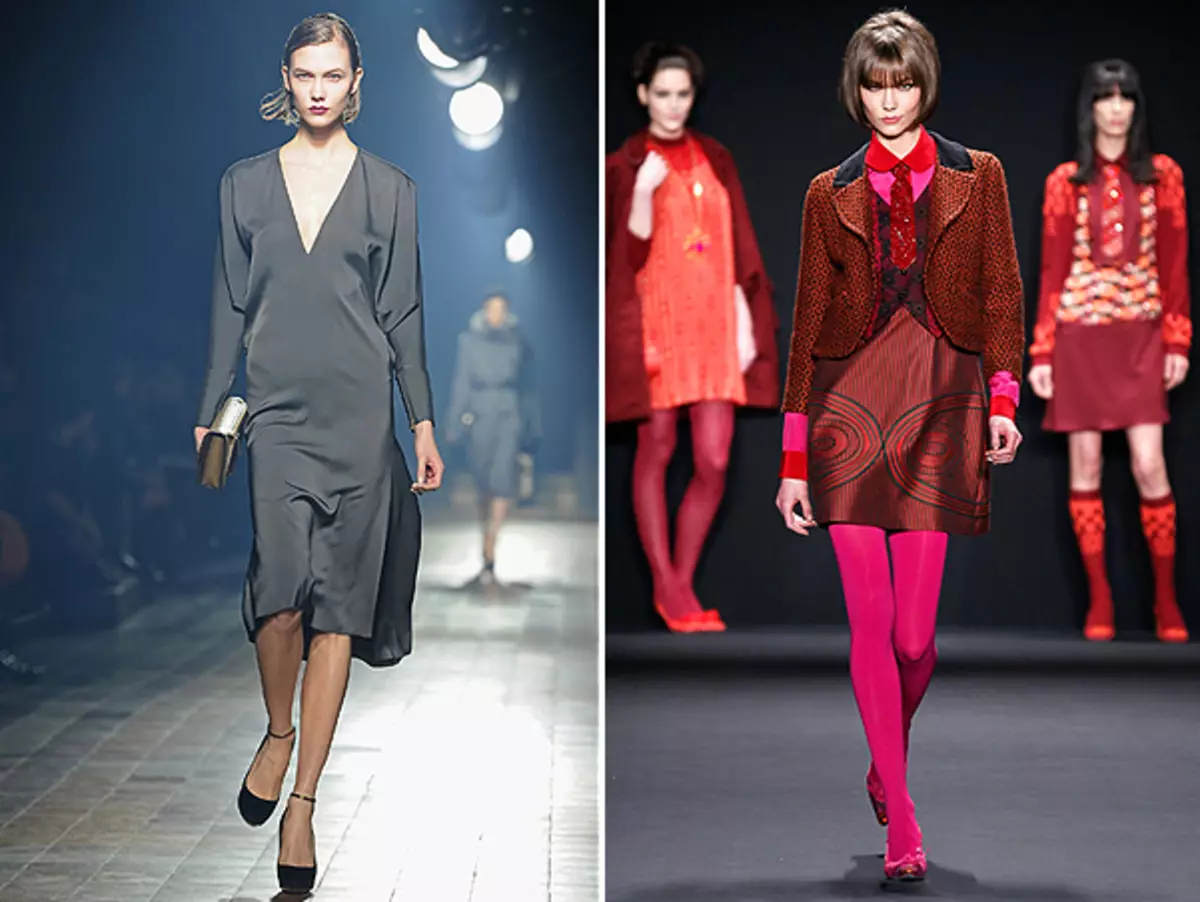 Carli Kloss על הופעות של אוספים של Lanvin ו Anna Sui סתיו חורף 2013-2014