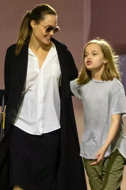 Angelina Jolie met dochter Vivien