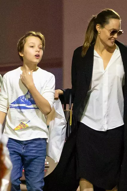 Angelina Jolie met zoon Knox