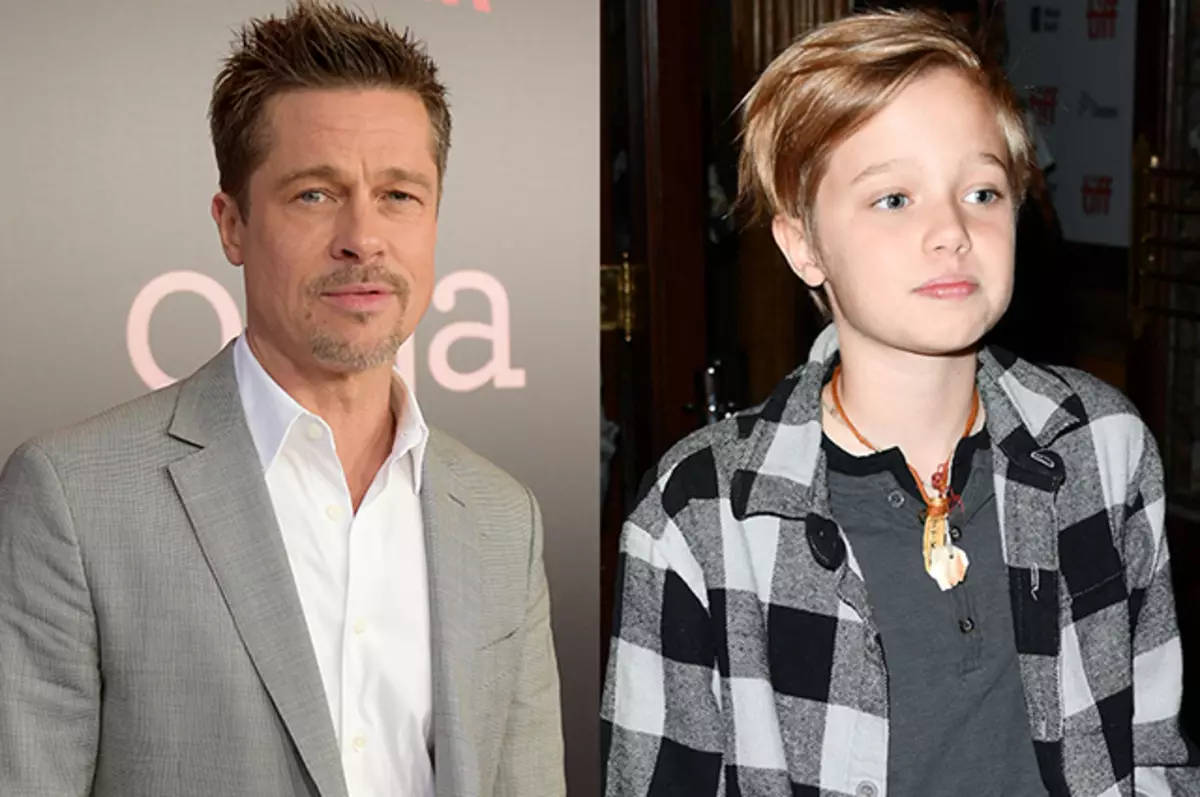 Brad Pitt festis sian naskiĝtagon kune kun la pli junaj infanoj