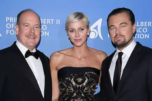 Leonardo DiCaprio varð gestur góðgerðarmiðunar Prince Albert II og Princess Charlin