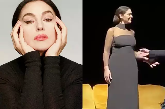 Monica Bellucci i le ata o le Opera Pese Pereter My Callas i le Premiere i Paris