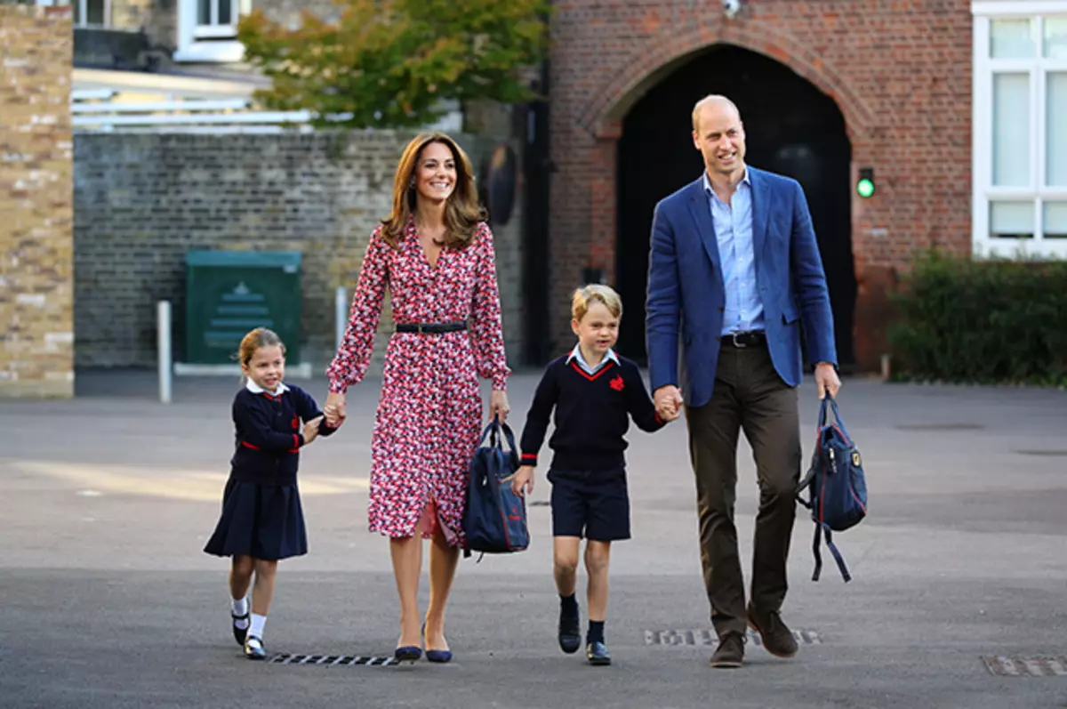 Putri Charlotte, Kate Middleton, Pangeran George, Pangeran William