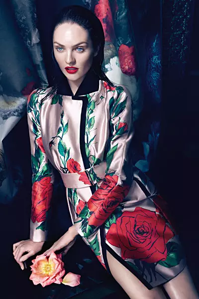 Candice Svainpol in der Werbekampagne von Blumarine Herbst-Winter 2013-2014