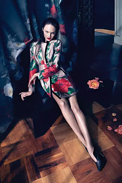 Candice Svainpol in der Werbekampagne von Blumarine Herbst-Winter 2013-2014