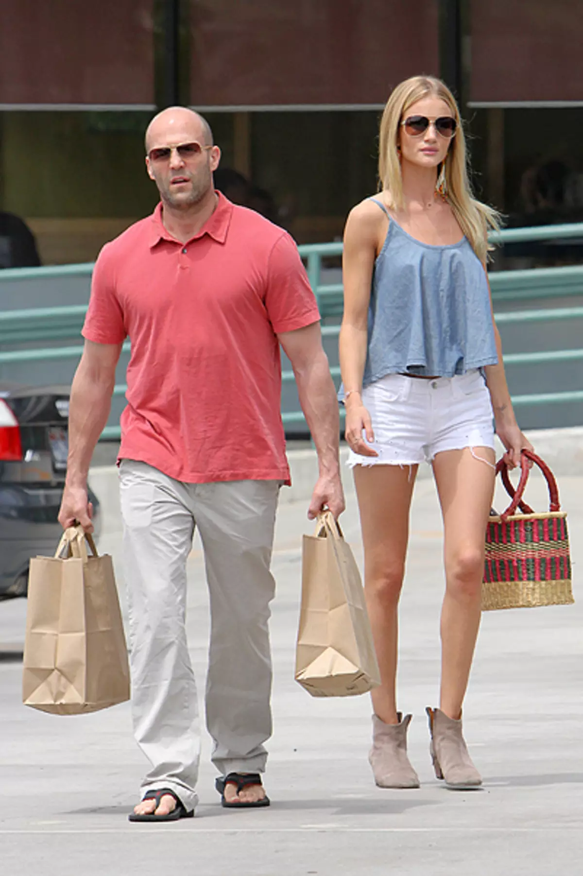 Jason Statham và Rosie Huntington-Whiteley ở Malibu