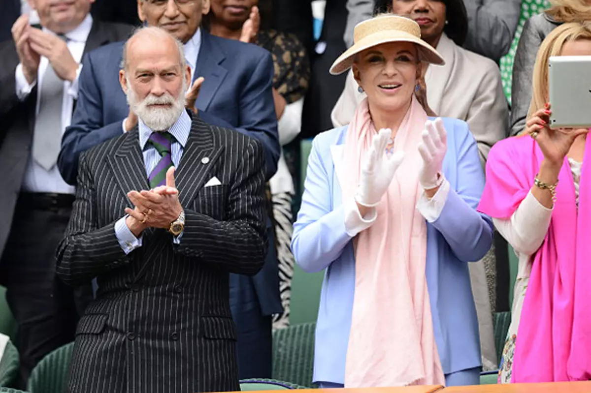 Prince Michael Kent hamwe numugore we kuri Wimbledon