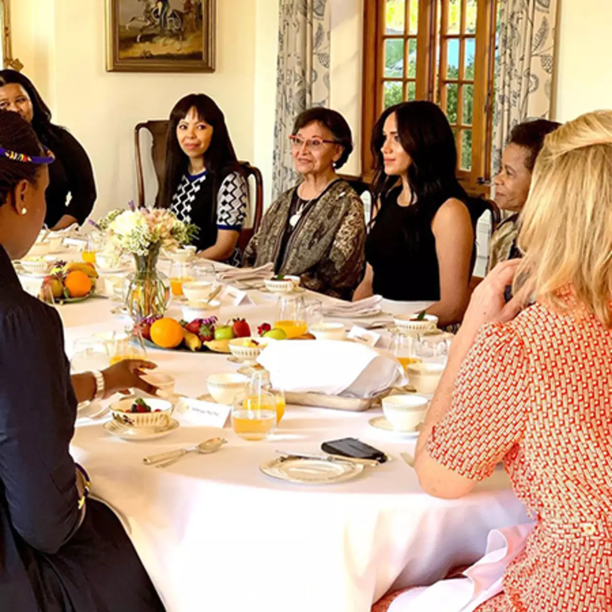 Megan Plant with private breakfast participants