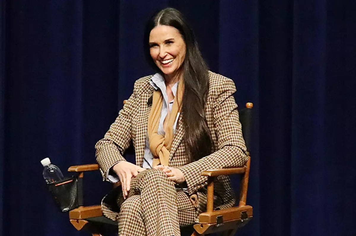 Demi Moore bij de presentatie van zijn boek in Los Angeles