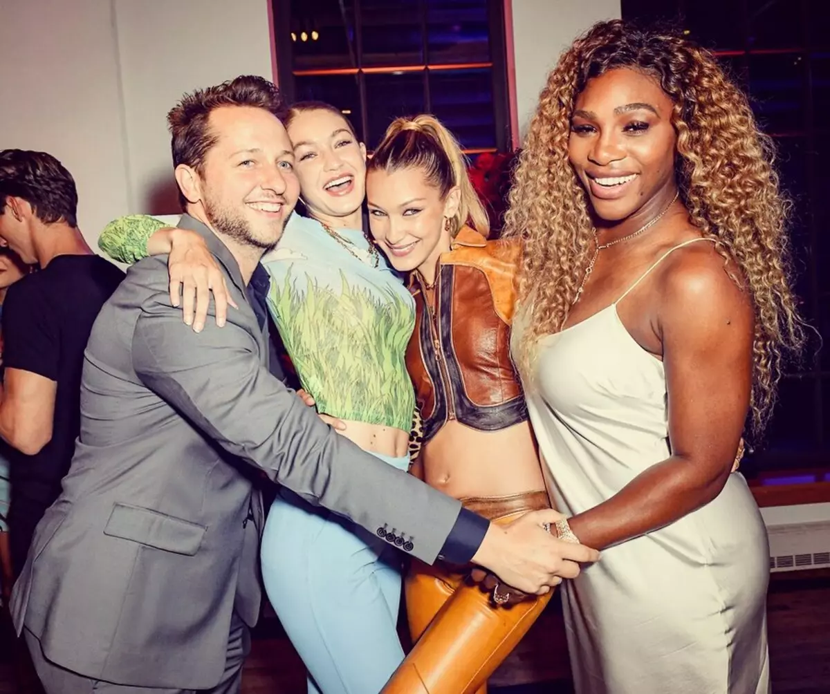 Derek Blassberg, Jiji ir Bella Hadid, Serena Williams