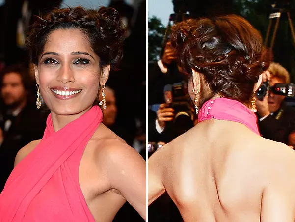 Cannes 2013 헤어 스타일 : Frieda Pinto.