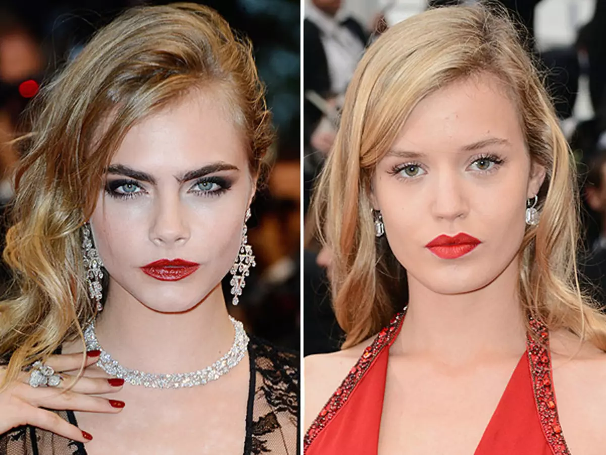 Makeup Cannes 2013: Kara Delvin agus Georgia Bealtaine Jagger