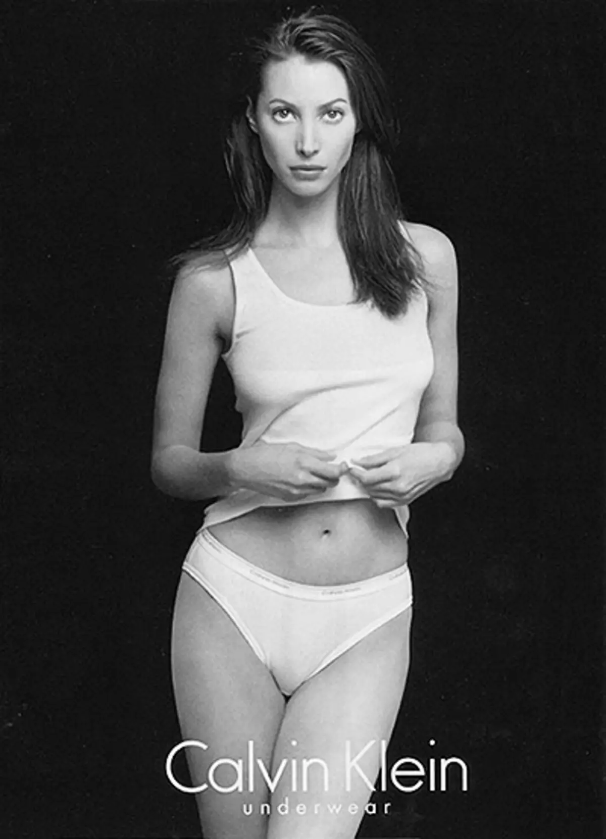 Christie Terlington en Calvin Klein Ropa interior Publicidad Campañas de publicidad de diferentes años