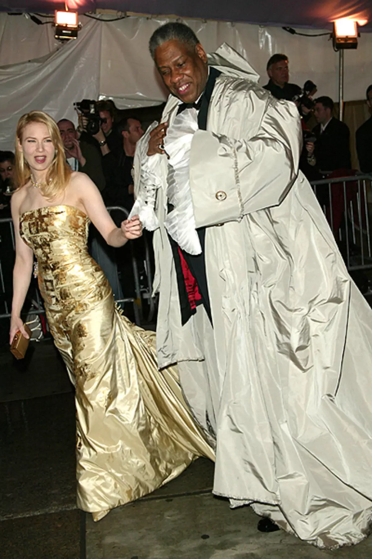 Rene Zellweger und Andre Leon im Jahr 2004