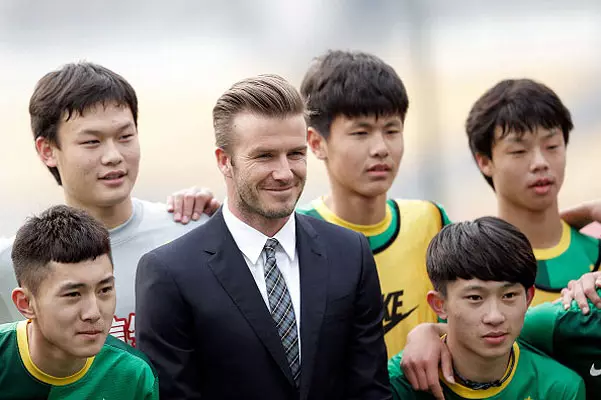 David Beckham v Číne