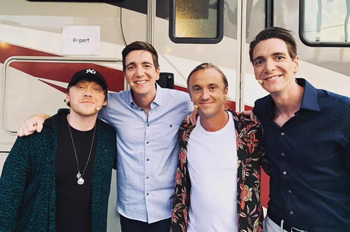 Rupert Grint, Oliver Phelps, Tom Felton, James Phelps