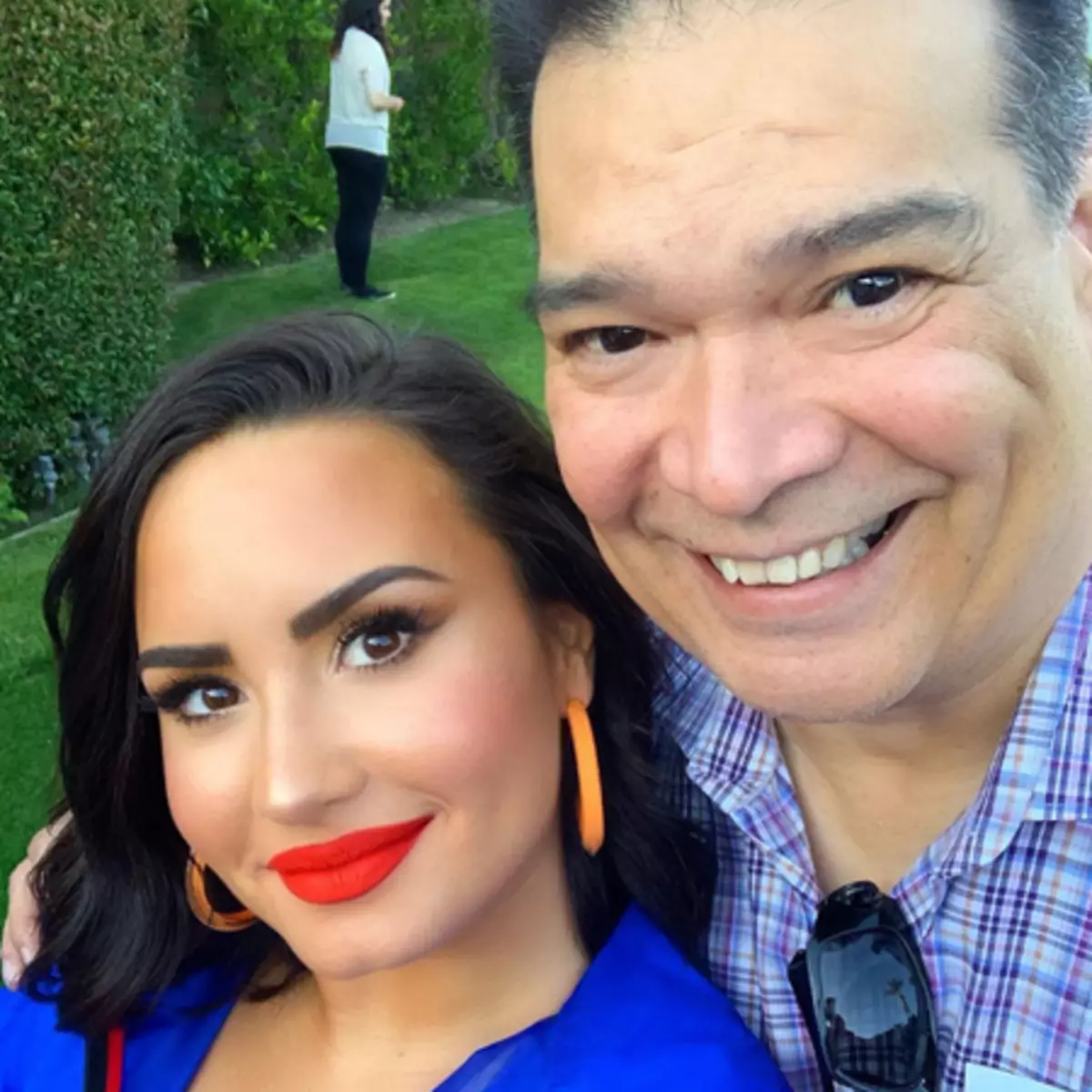 Demi lovato con su padre